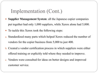 Xerox - Benchmarking | PDF