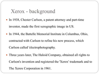 Xerox - Benchmarking | PDF