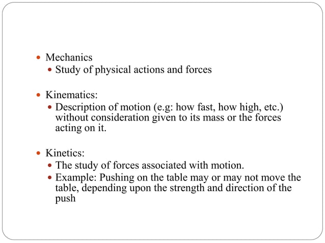 BIO-MECHANICS | PPTX