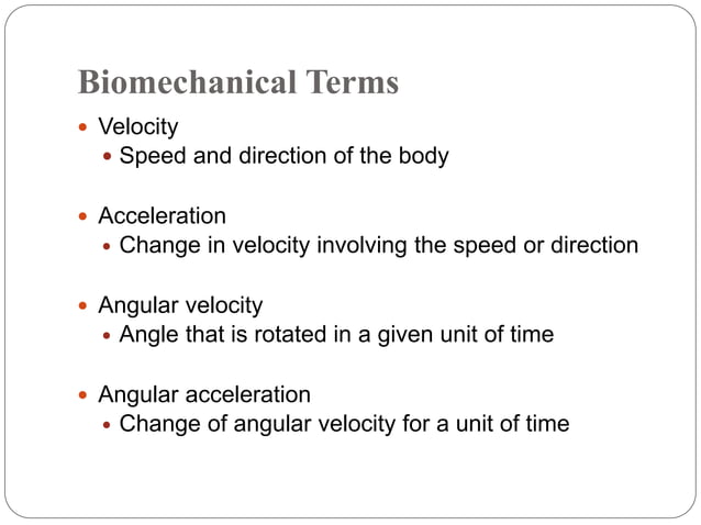 BIO-MECHANICS | PPTX