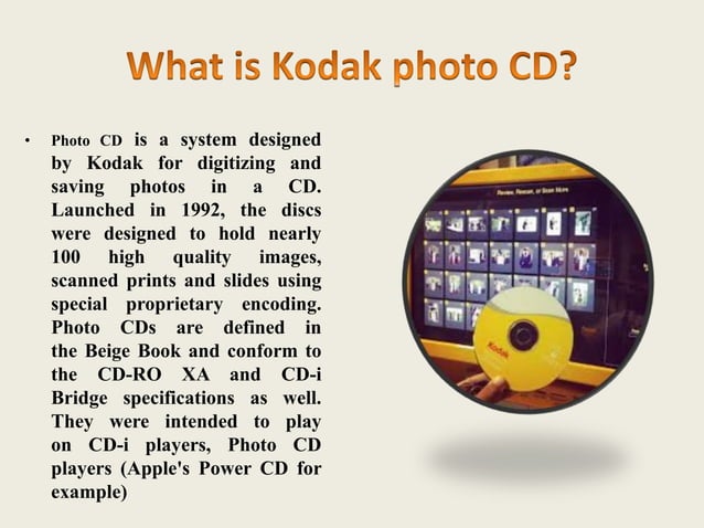 CASE STUDY OF KODAK PHOTO CD | PPT