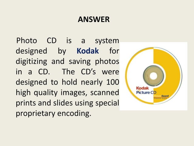 CASE STUDY OF KODAK PHOTO CD | PPT