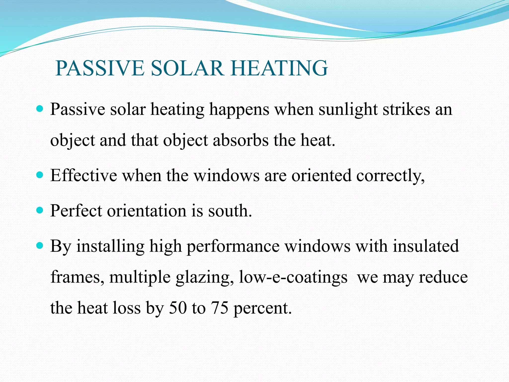 Passive solar energy buildings | PPTX | Power and Energy Industry ...