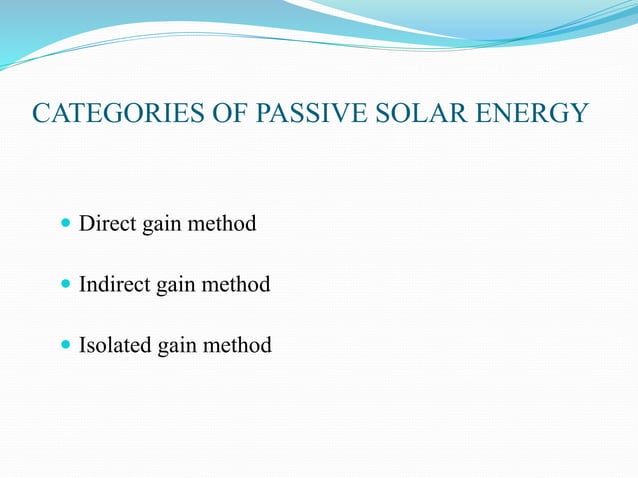 Passive solar energy buildings | PPTX | Power and Energy Industry ...