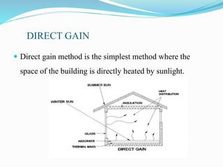 Passive solar energy buildings | PPTX