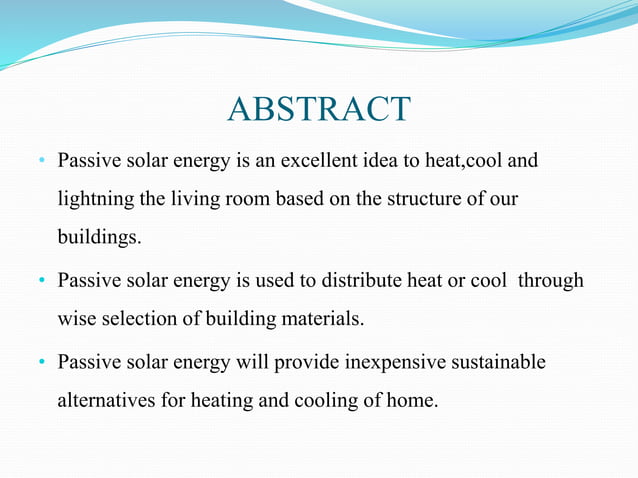 Passive solar energy buildings | PPTX | Power and Energy Industry ...