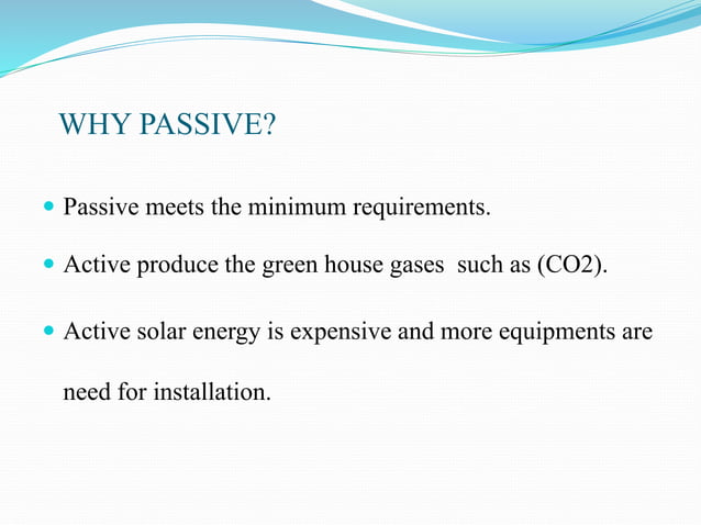 Passive solar energy buildings | PPTX | Power and Energy Industry ...