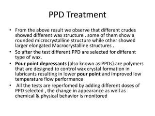 cross polar microscopy on crude | PPTX