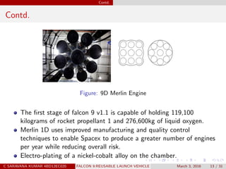 SpaceX's Falcon 9 Reusable Launch Vehicle | PPT