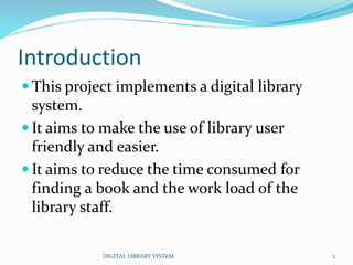 Digital Library System | PPTX