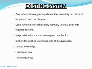 Digital Library System | PPTX