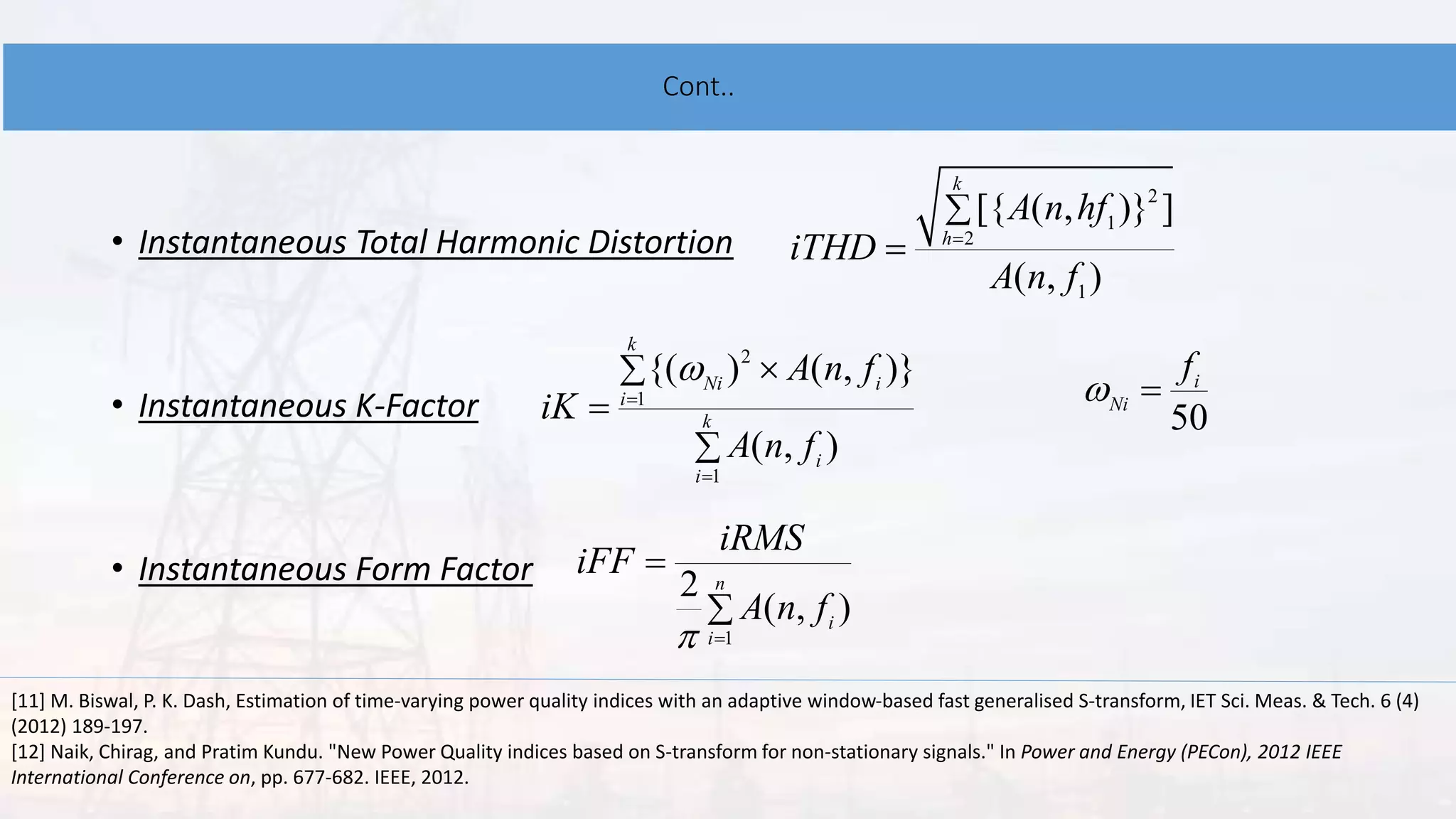 Signal Classification And Characterization Using S Transform And