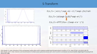 Signal classification and characterization using S-Transform and ...