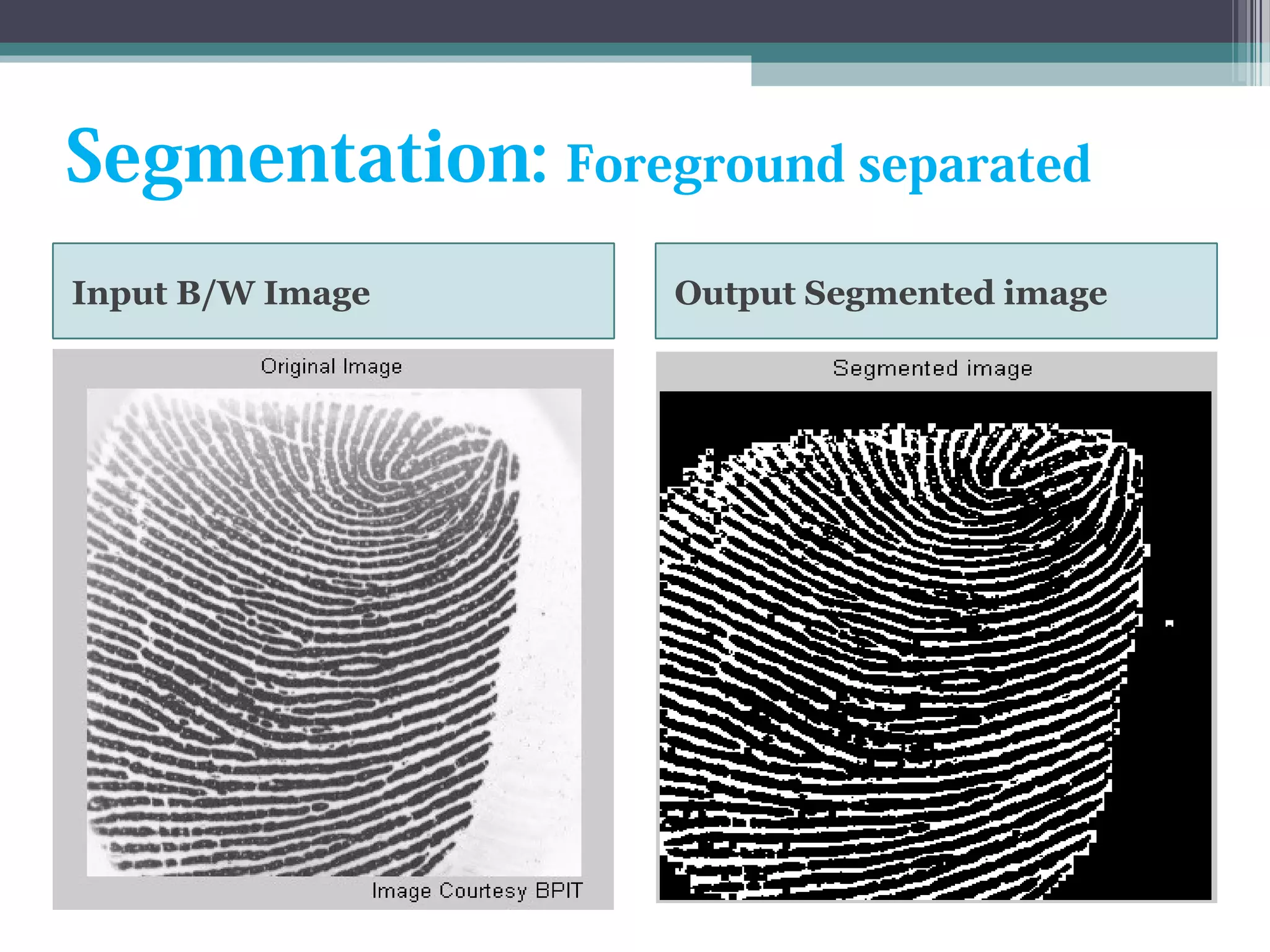 Fingerprint Images Enhancement ppt | PPT | Photo Editing Software | Computer Software and ...