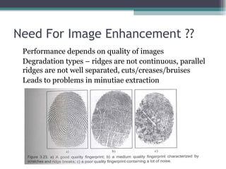Fingerprint Images Enhancement ppt | PPT