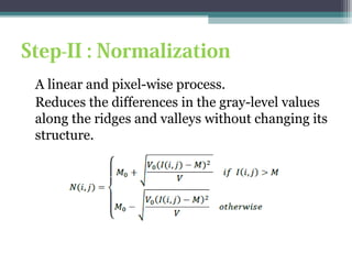 Fingerprint Images Enhancement ppt | PPT