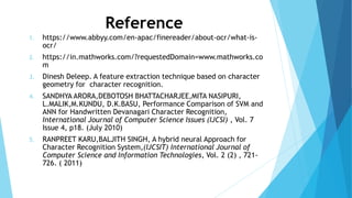 Handwritten character recognition using artificial neural network | PPTX