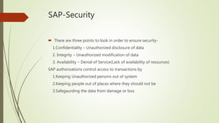 SAP Basic Introduction | PPTX