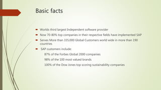 SAP Basic Introduction | PPTX