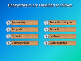GEOSYNTHETICS | PPTX
