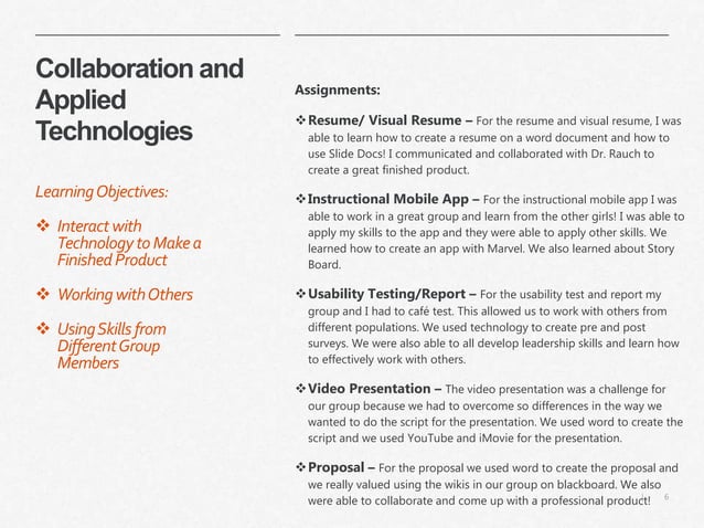 Final Reflection | PPT