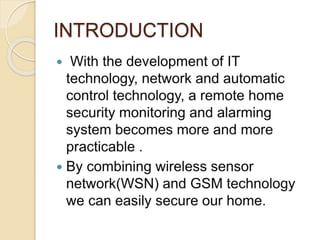A Remote home security system | PPTX