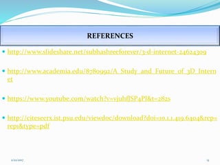 3 D INTERNET | PPT