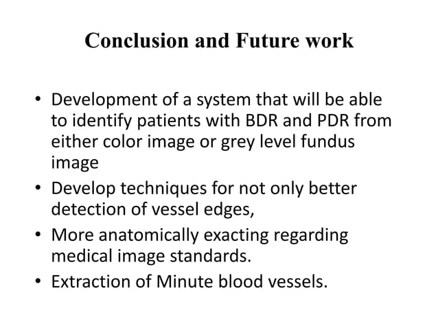 Diabetic Retinopathy Analysis using Fundus Image | PPTX | Eye and Vision Conditions | Diseases ...