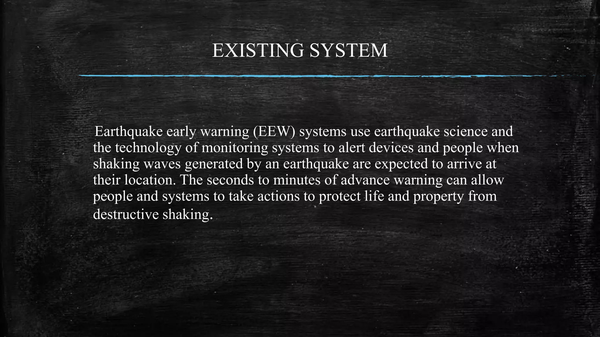 Earthquake Early Warning Systems Using Wireless Sensor Networks | PPTX