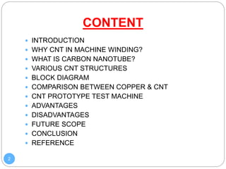 REPLACING COPPER WITH NEW CARBON NANOMATERIALS IN ELECTRICAL MACHINE ...