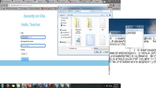 Authentication on Cloud using Attribute Based Encryption | PPT