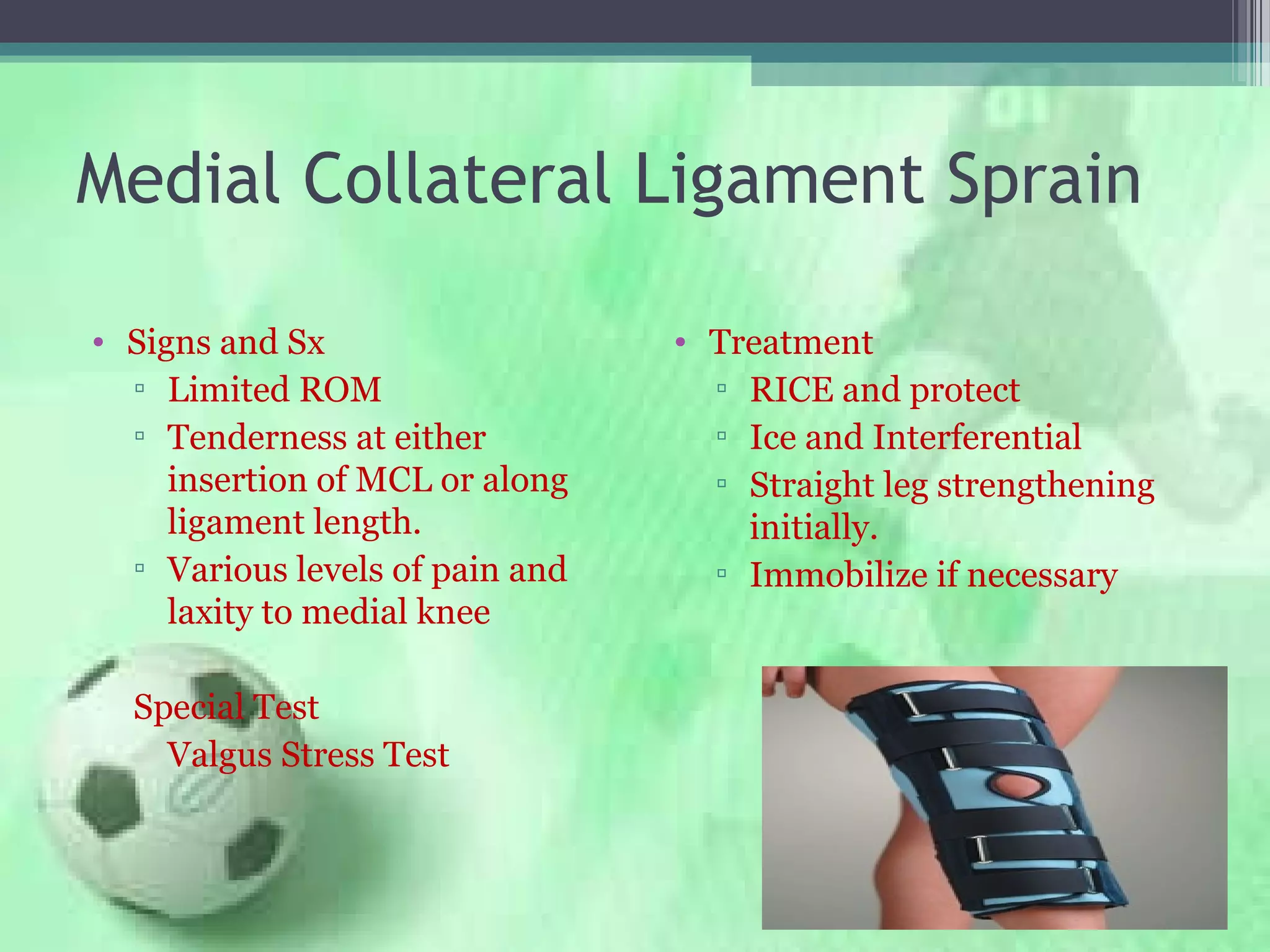Knee Injuries In Detail | PPT