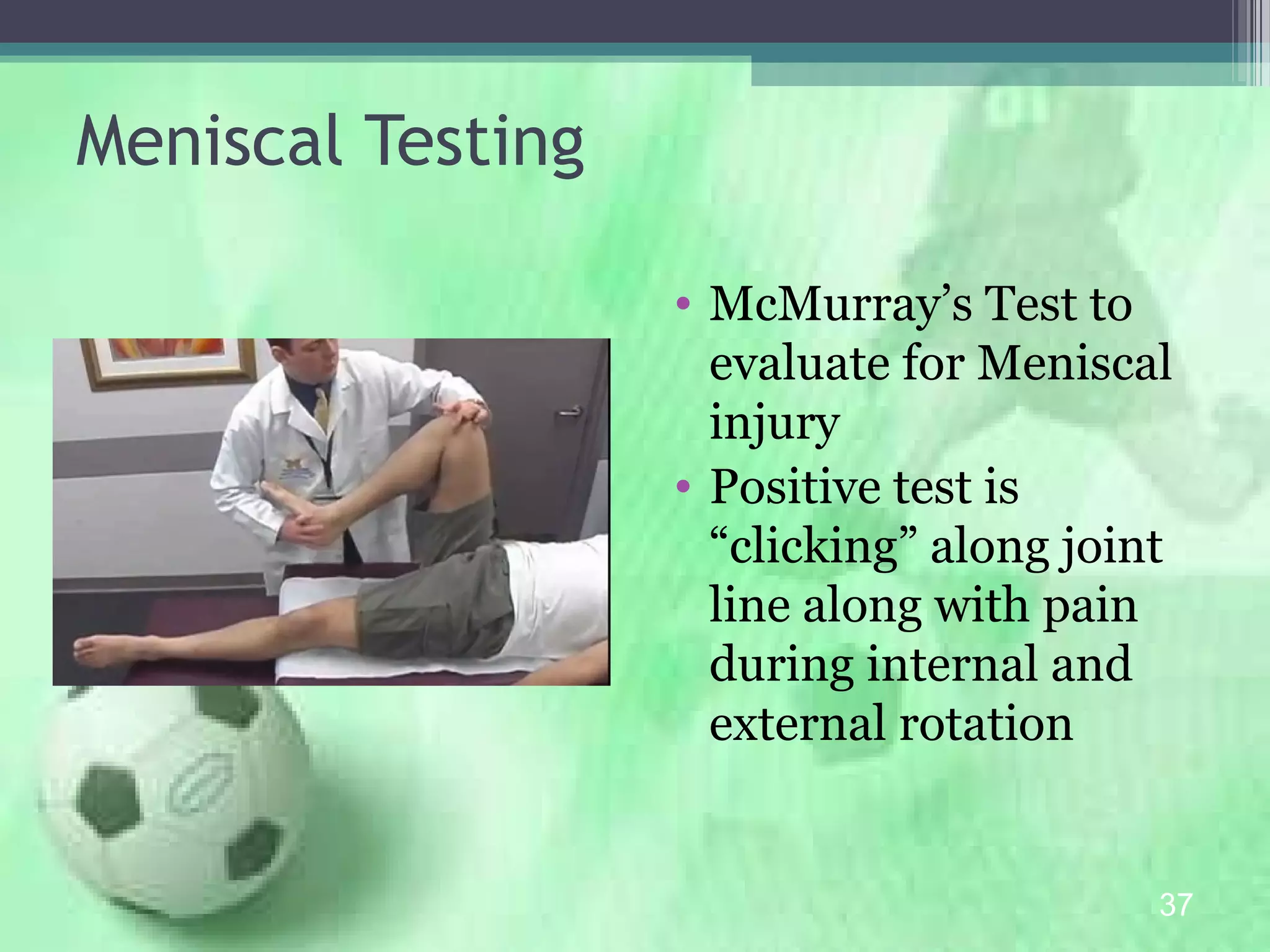 Knee Injuries In Detail | PPT