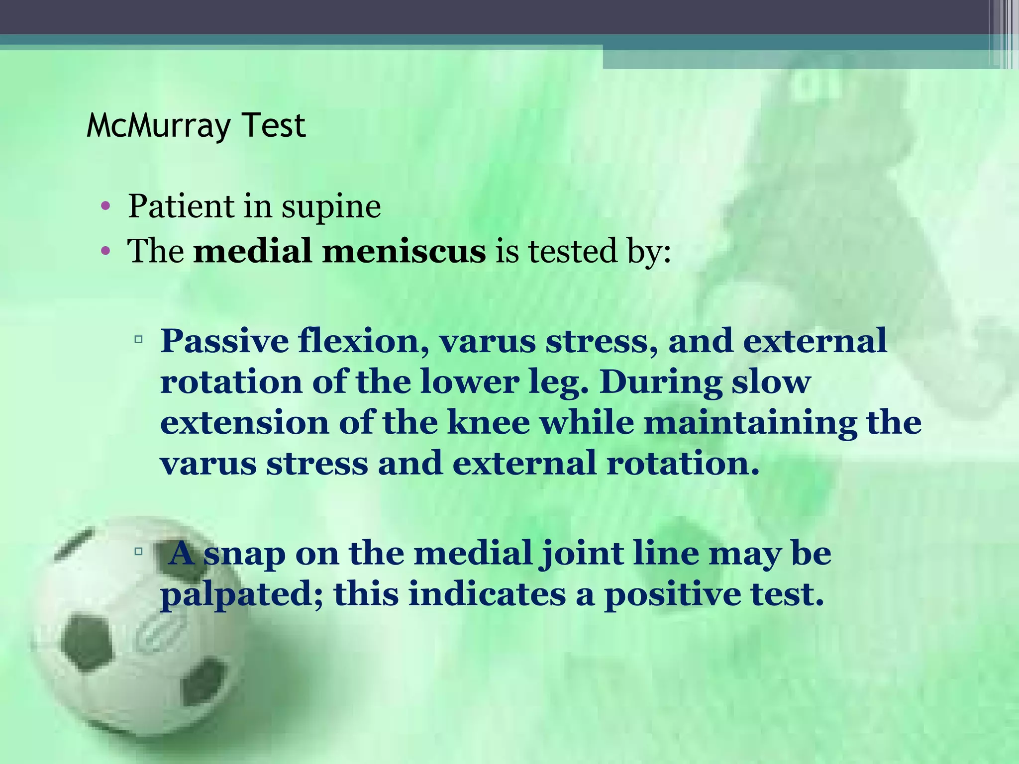 Knee Injuries In Detail | PPT