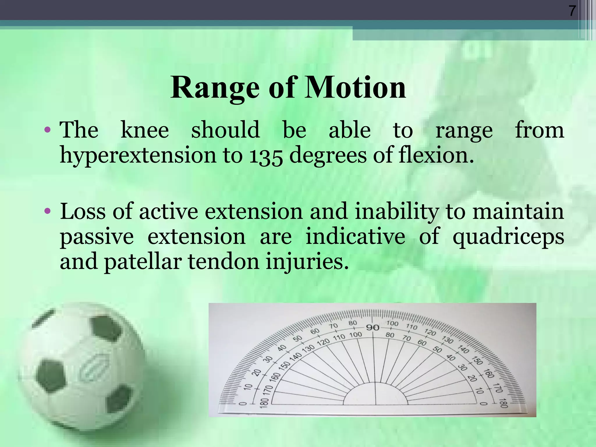Knee Injuries In Detail | PPT