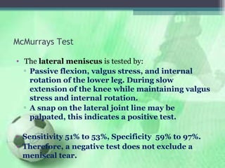 Knee Injuries In Detail | PPT