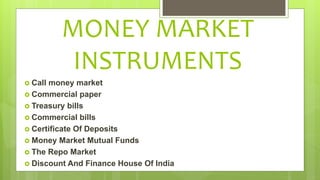 Money market | PPTX