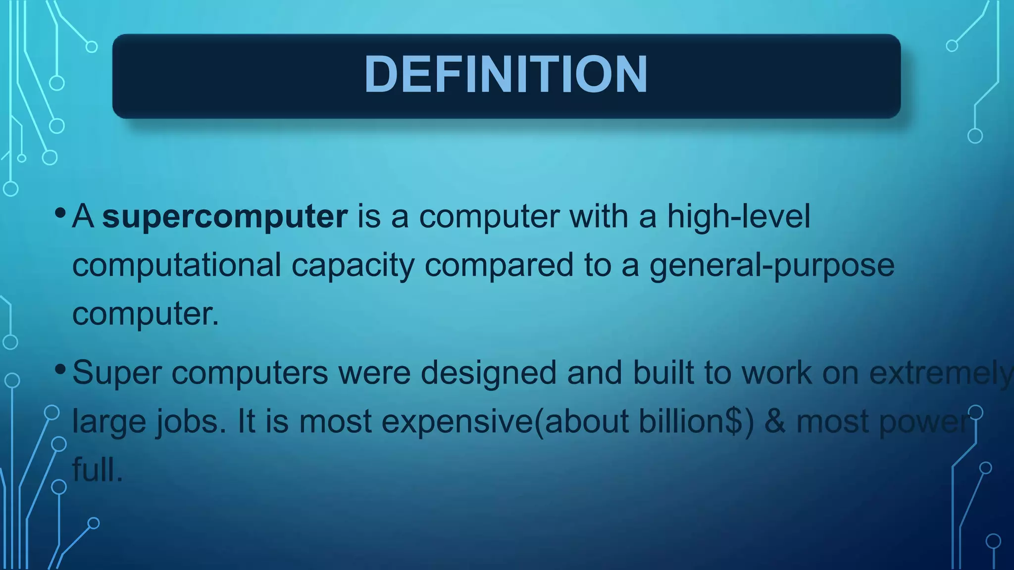 Super Computer | PPTX