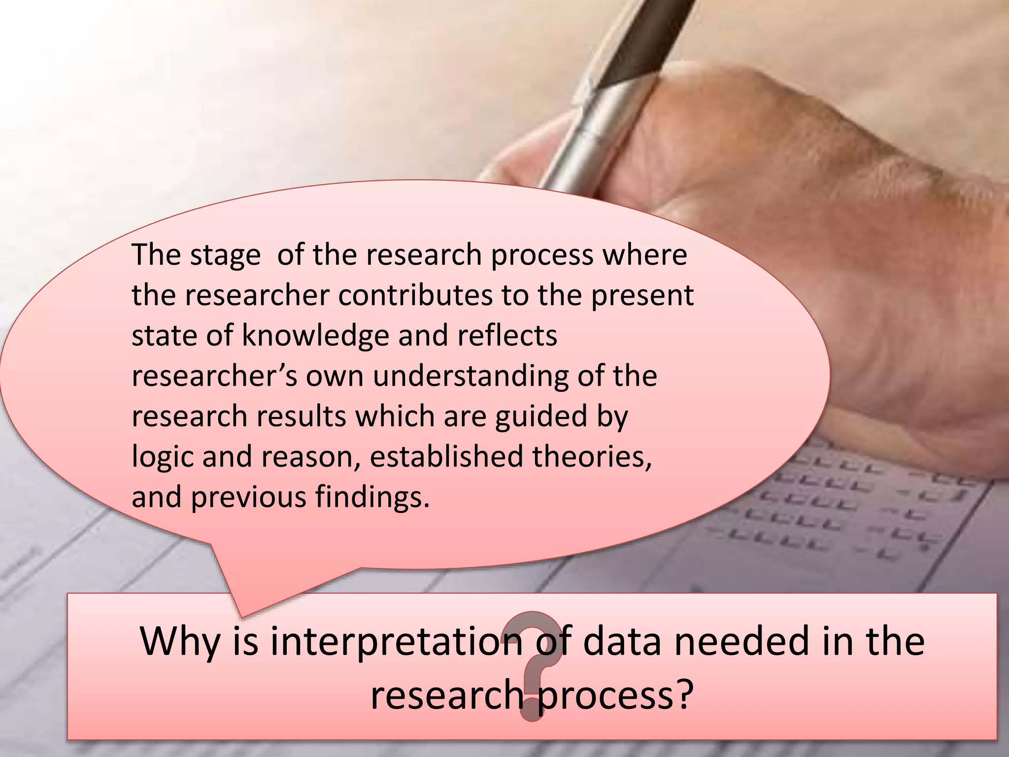 SECTION 11- GENERALIZATION AND INTERPRETATION OF RESULTS | PPT