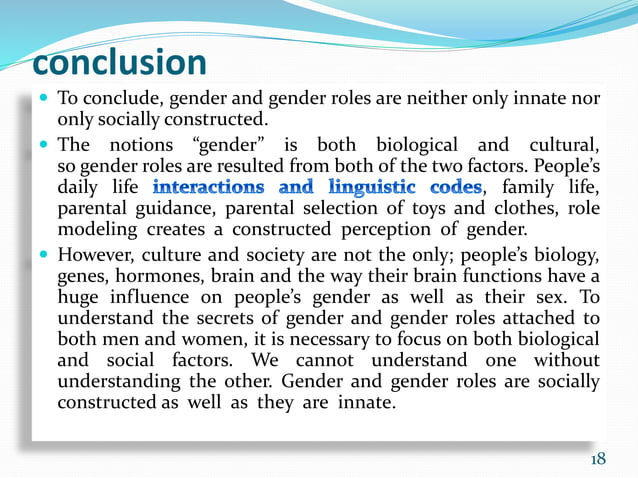 social construction of gender | PPT