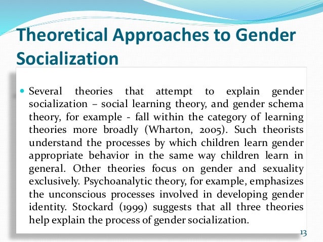 social construction of gender