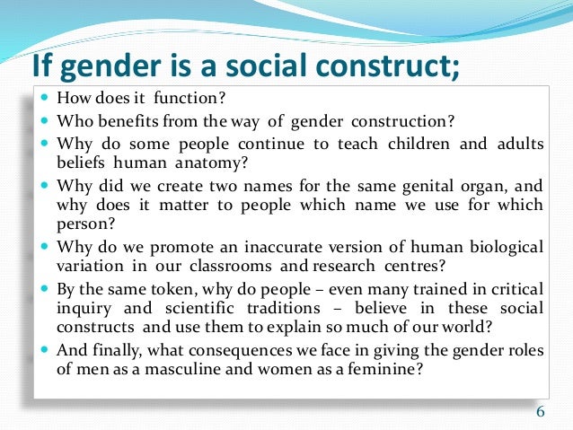 Social Construction Of Gender