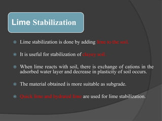 METHOD OF SOIL STABILIZARION | PPTX