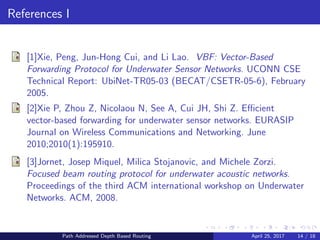 Path Addressed Depth Based Routing | PPT