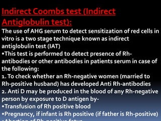 Coomb's test and a case history by darshika taran | PPTX