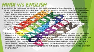 Need of english | PPT