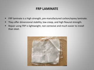 Retrofitting Using FRP Laminates | PPTX