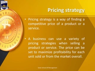presentation on pricing | PPTX