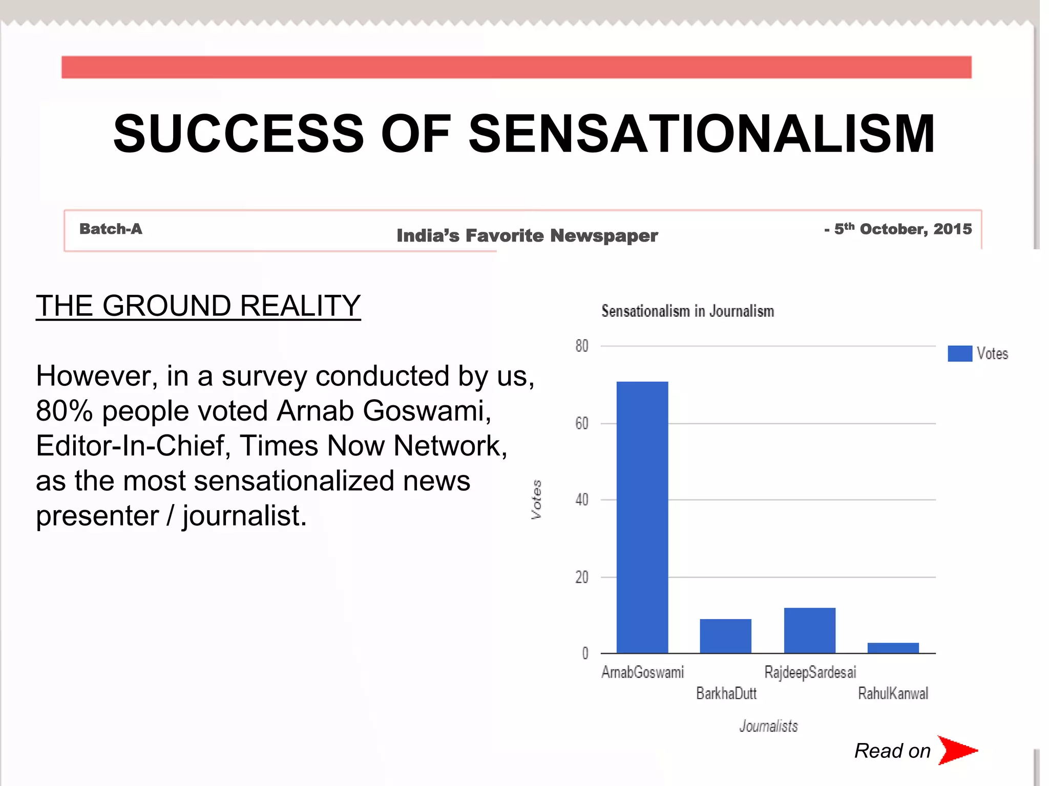 Sensationalism in Journalism | PPTX