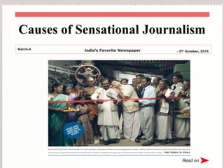 Sensationalism in Journalism | PPTX